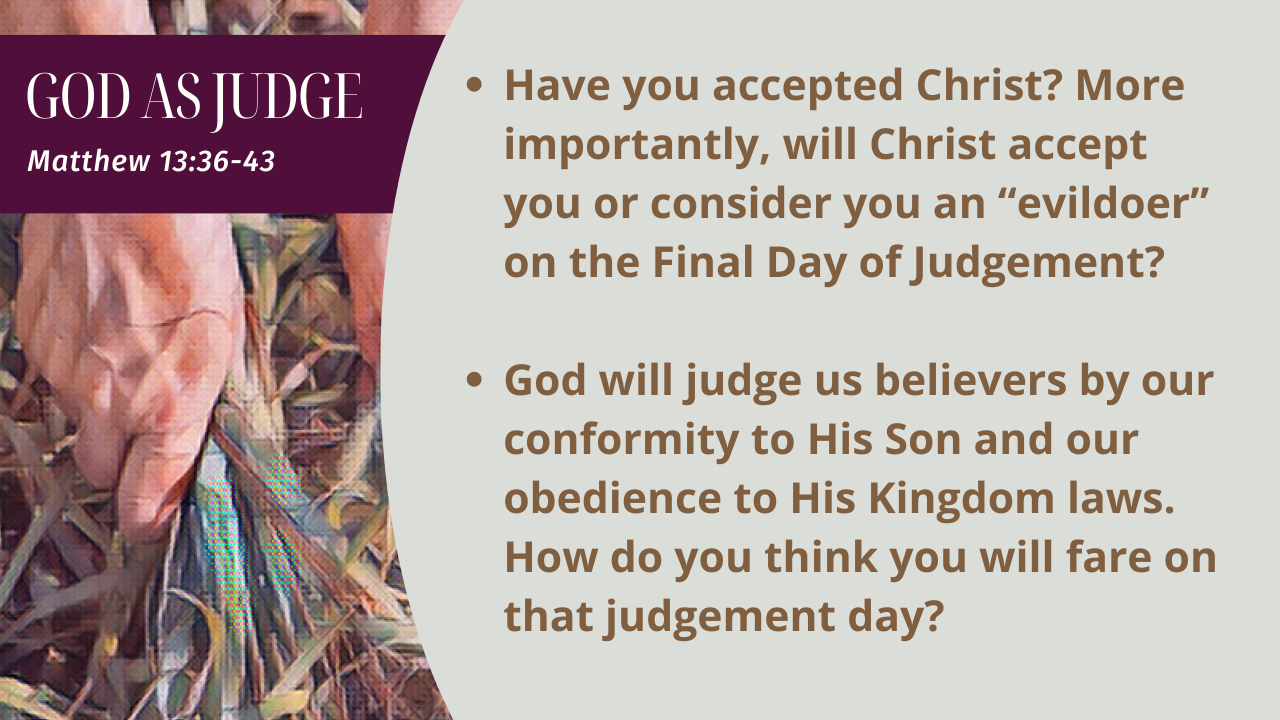 God as Judge - Ang Mo Kio Methodist Church